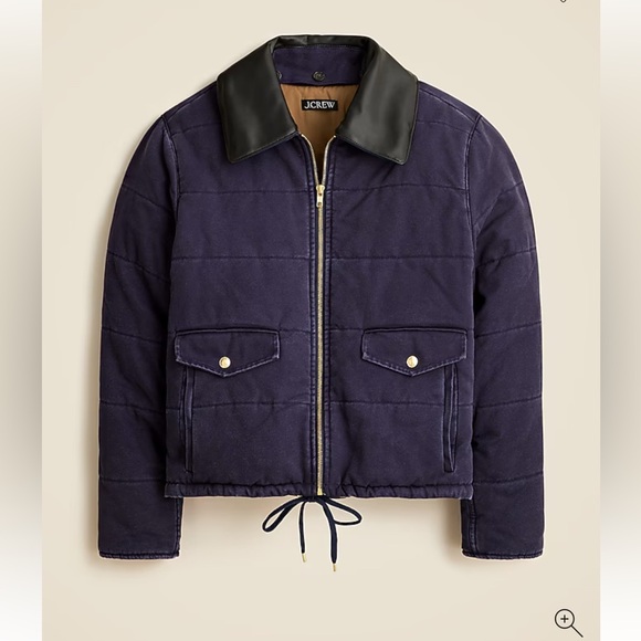 J. Crew | Jackets & Coats | J Crew Quilted Rugged Canvas Jacket | Poshmark